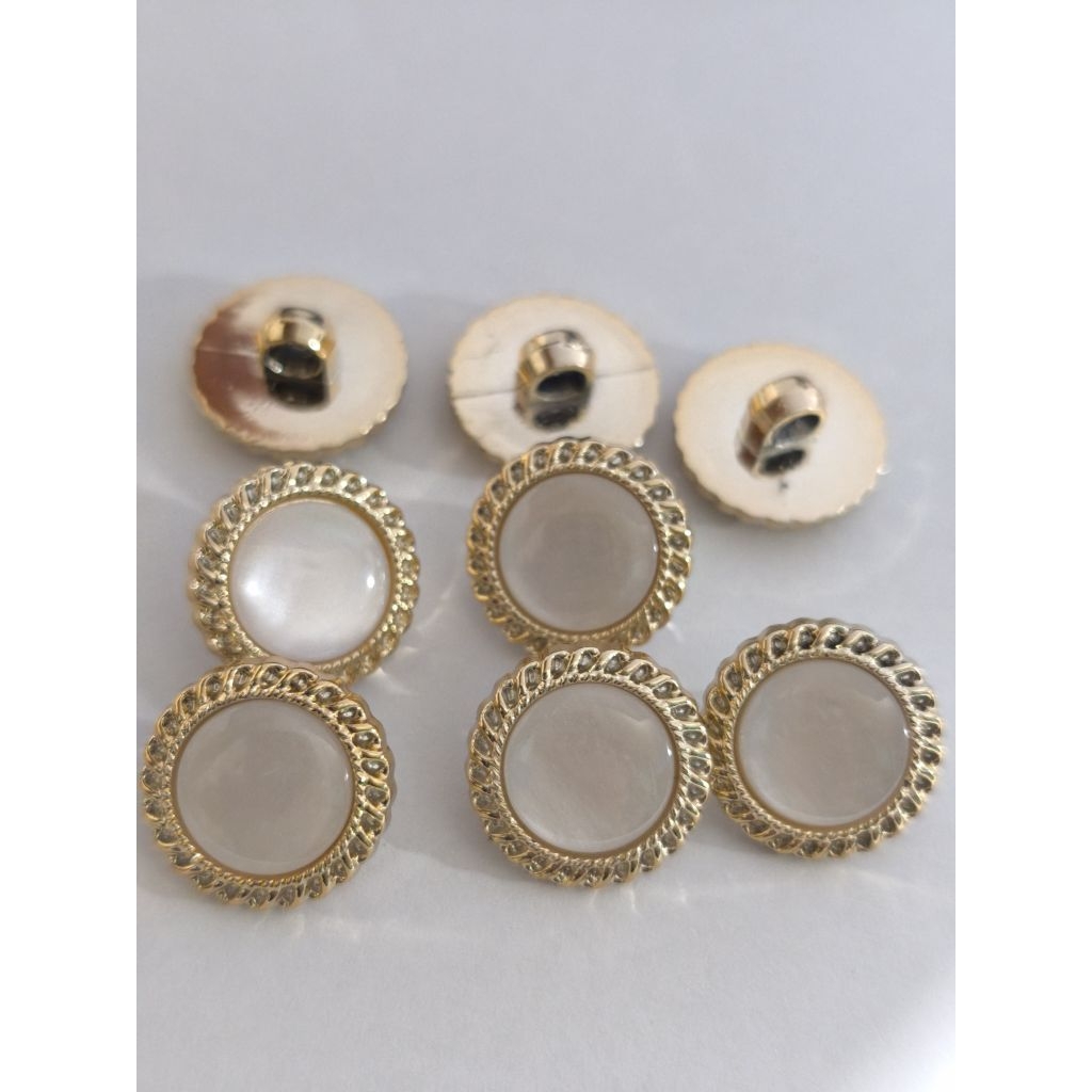 Jual 50 pcs Kancing Jamur Gold Grigi Datar (Kancing Gamis/Blazer Hem ...