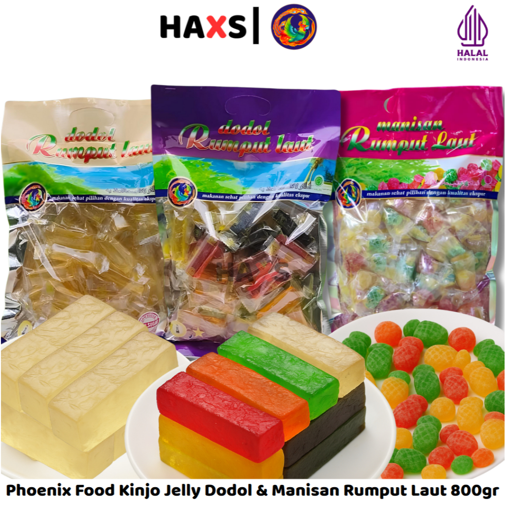Jual HAXS Phoenix Food Kinjo Jelly Dodol & Manisan Rumput Laut Ukuran ...