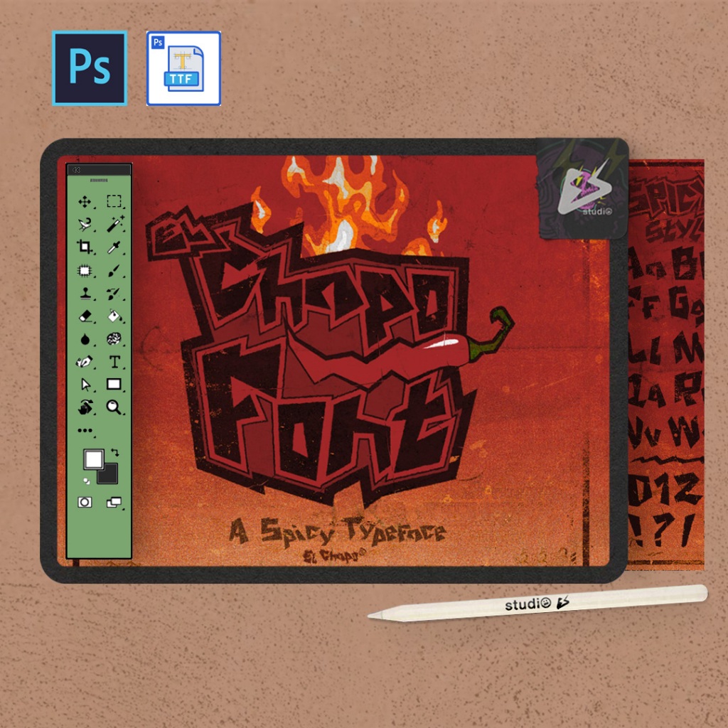 Jual Photoshop Font - KTC El Chapo Font | Shopee Indonesia