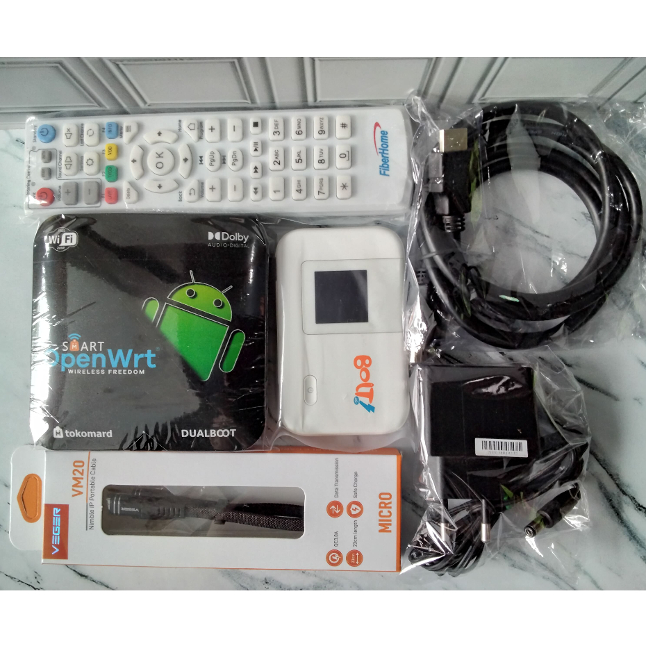 Jual Paket STB Openwrt DUALBOOT Android TV, STB Dual Boot Openwrt dan Android TV HG680P RAM 2GB ...