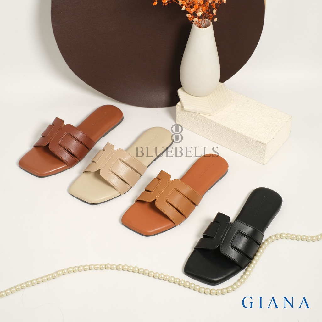 Jual Bluebells GIANA Sendal Tali Slop Teplek Wanita Simple (Tersedia ...