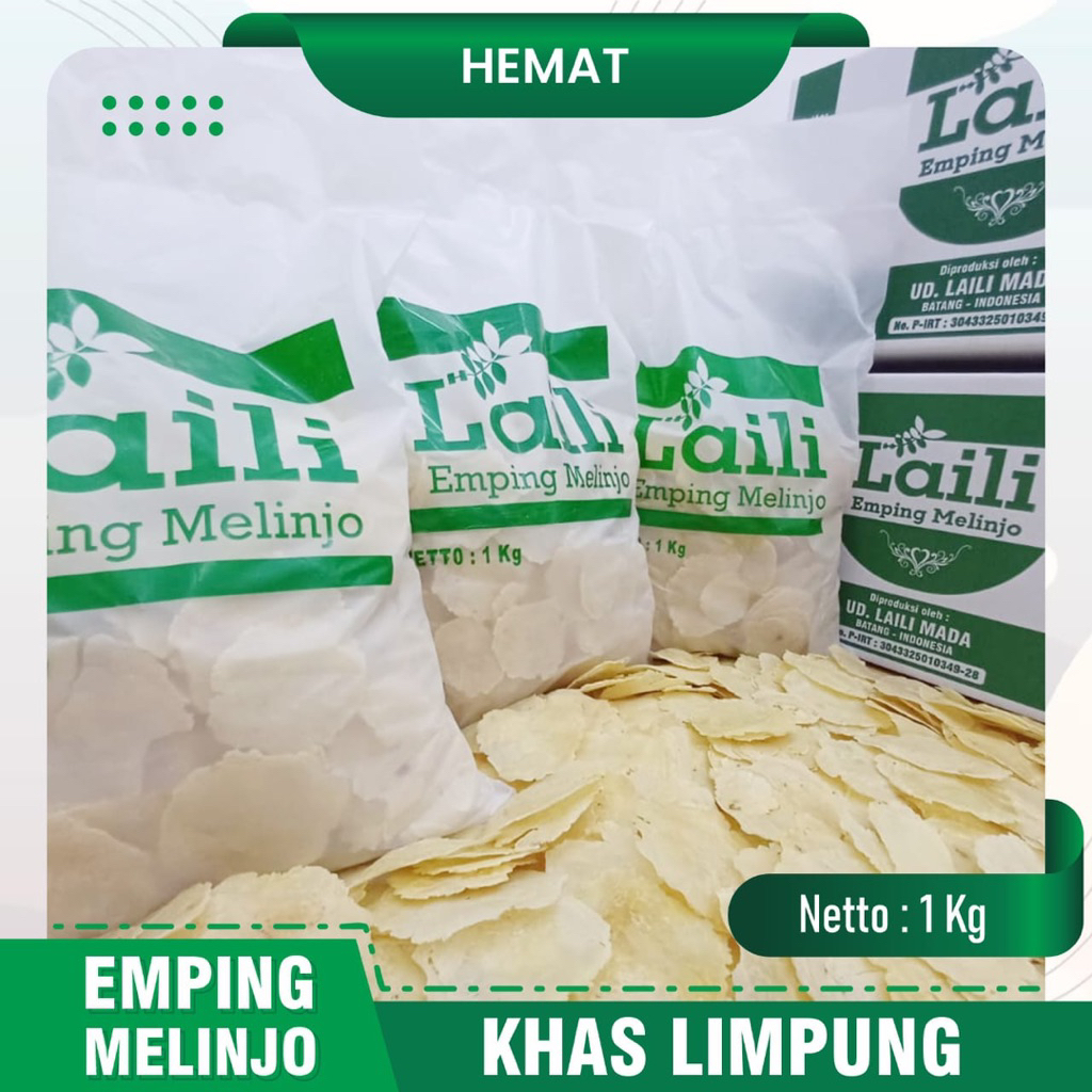 Jual Emping Melinjo krupuk khas Limpung Jawa tengah | Shopee Indonesia