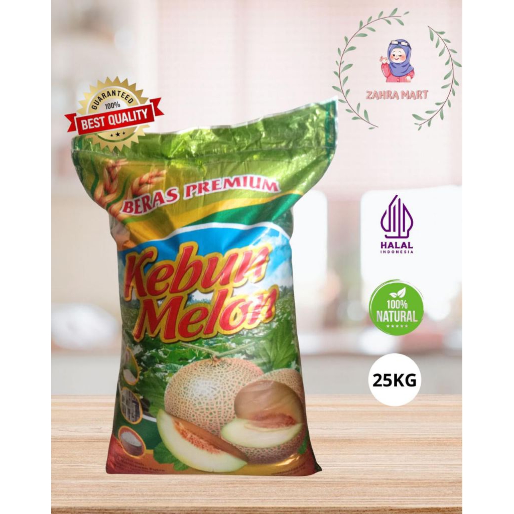 Jual Beras Cap Kebun Melon 5Kg 20Kg 1Karung pulen wangi | Shopee Indonesia