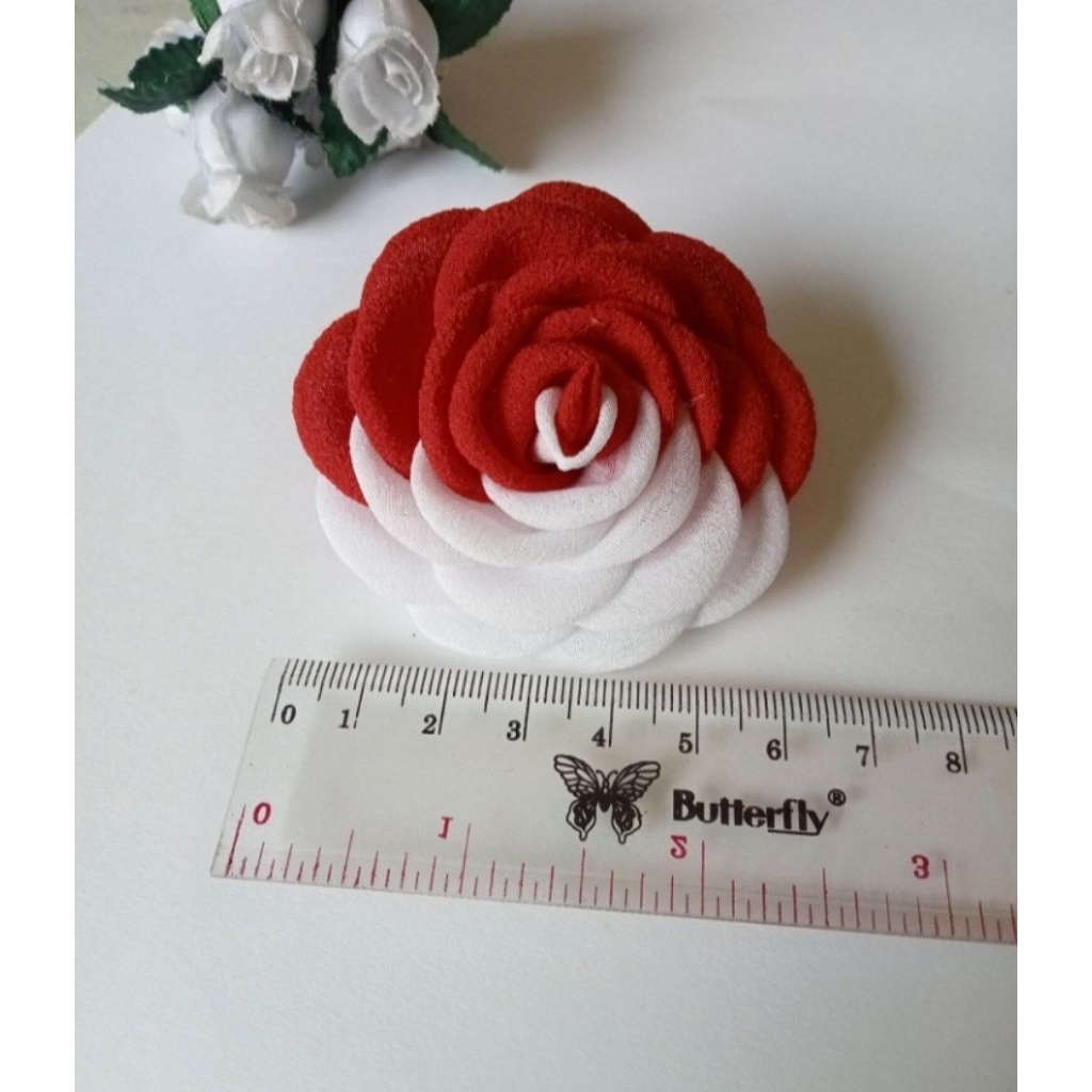 Jual Bros merah putih mawar/peniti hijab merah putih | Shopee Indonesia