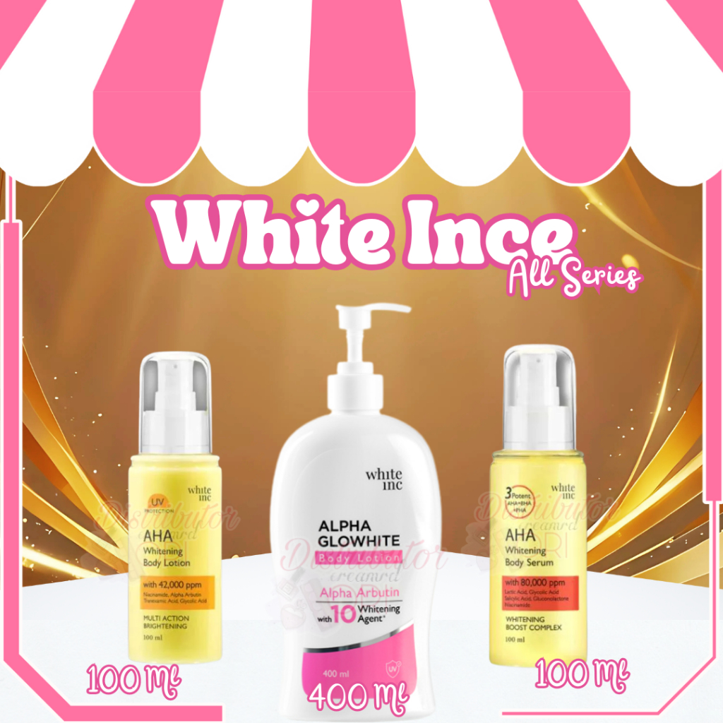 Jual WHITE INC ALL SERIES ALPHA GLOWHITE BODY LOTION 400ML | AHA Body ...