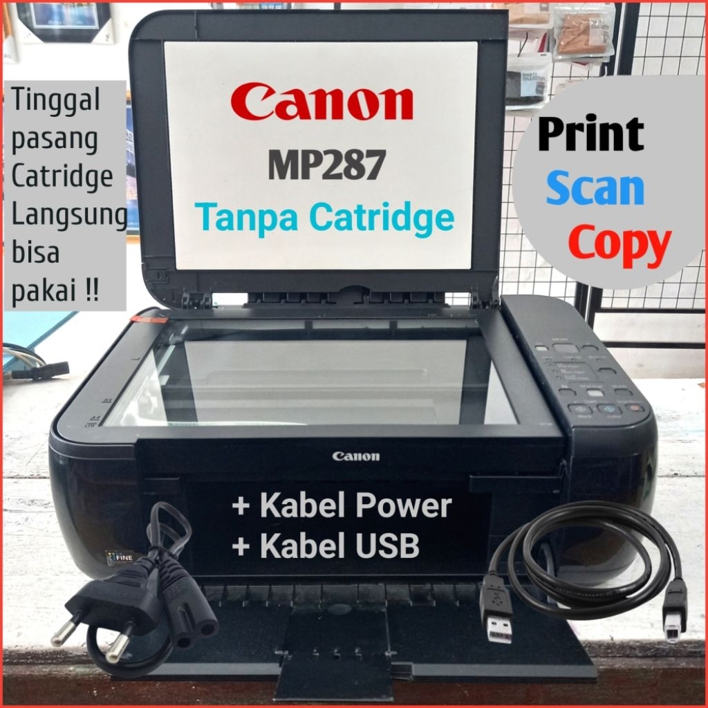 Jual Printer CANON PIXMA MP287 ALL IN ONE Print Scan Copy (ORIGINAL bekas bagus tanpa catridge ...