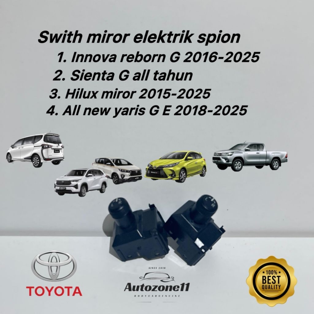 Jual tombol switch miror spion toyota innova reborn hilux sienta non ...