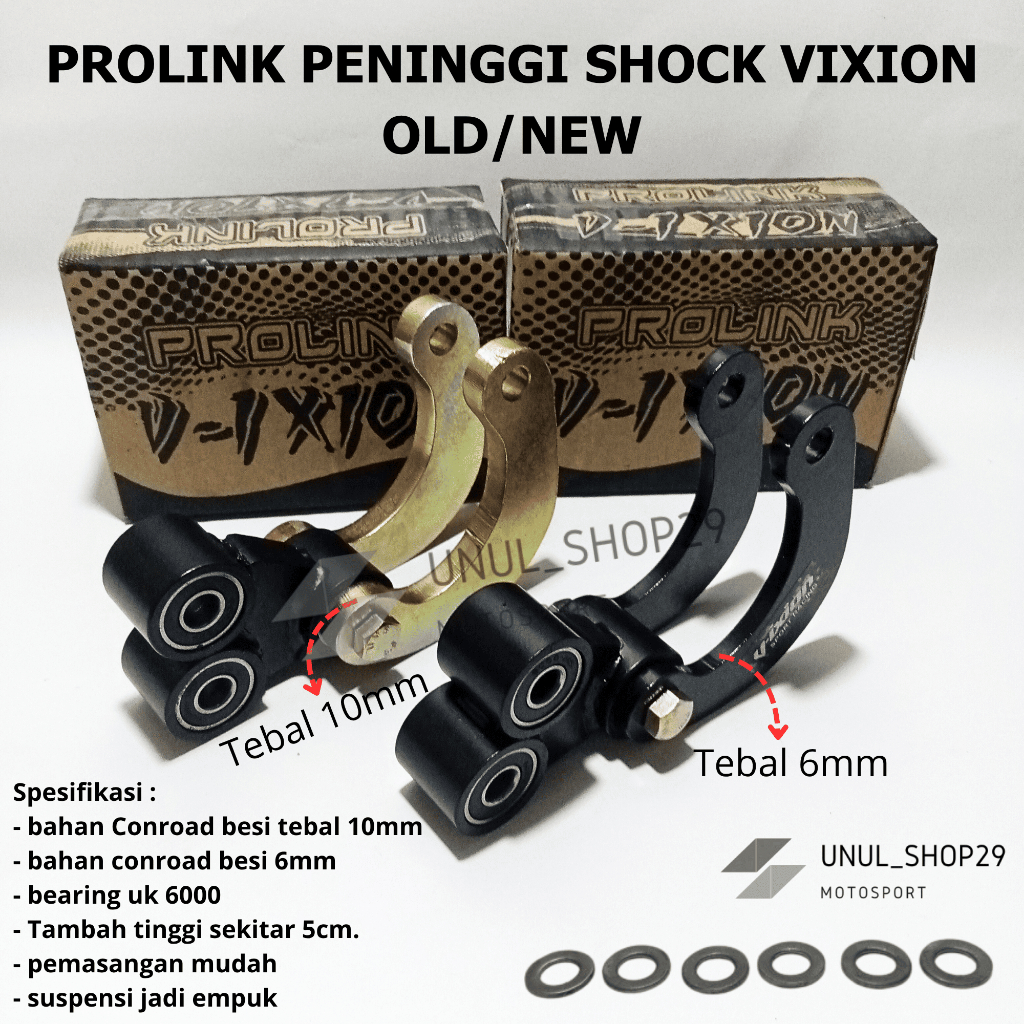Jual Prolink Vixion Plus Conrod Peninggi Shock Belakang Monoshock Vixion Old New Nvl Nva R ...
