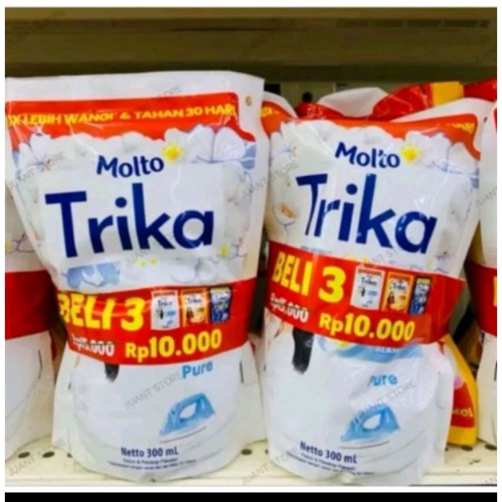 Jual [ DAPAT 3 PCS ] MOLTO TRIKA 300 ML PELICIN DAN PEWANGI | Shopee ...