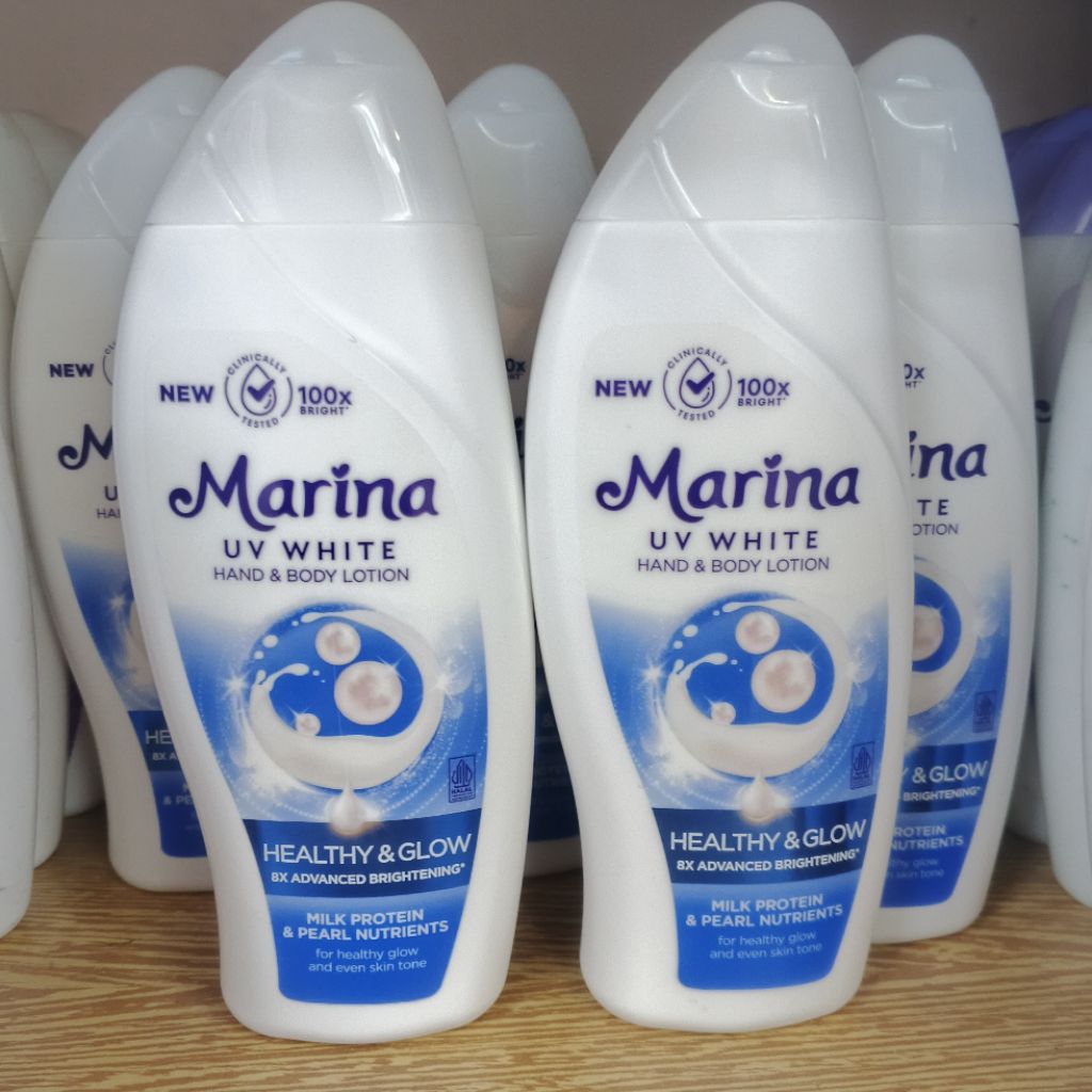 Jual MARINA Body Lotion HEALTHY GLOW || 8x Advanced brightening 185ml ...