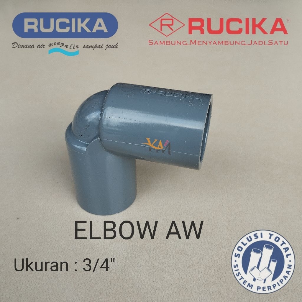 Jual ELBOW KNEE PVC AW RUCIKA UK: 3/4 INCH | Shopee Indonesia