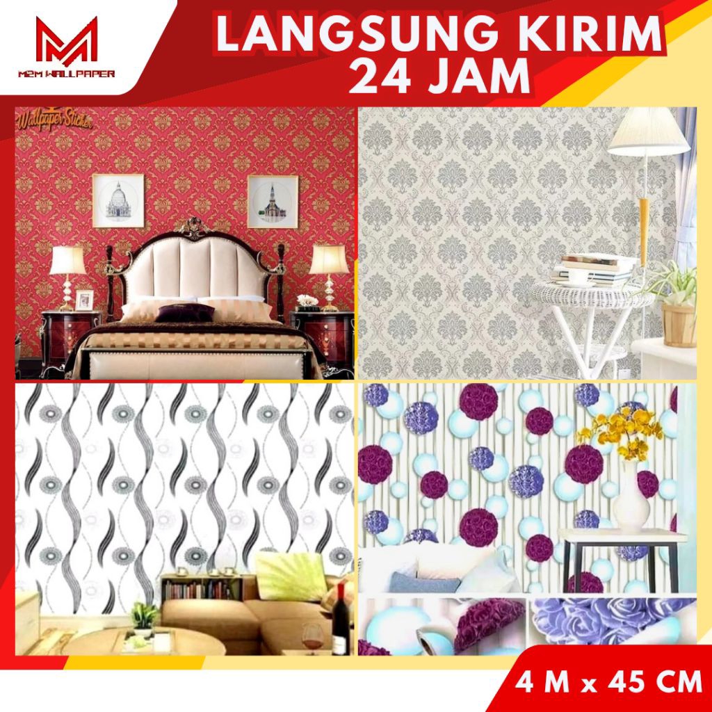 Jual Wallpaper Dinding Aesthetic [ M2M WALLPAPER ] Wallpaper Dinding ...