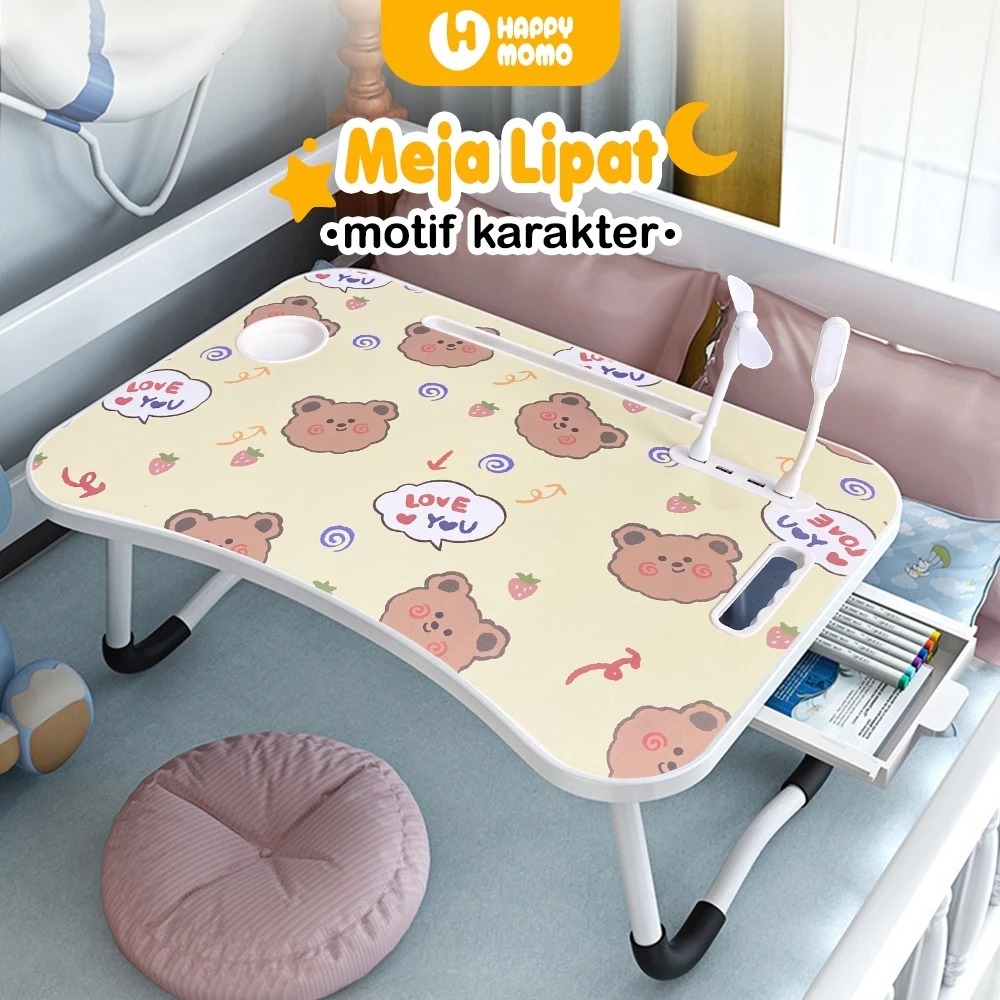 Jual Meja Lipat sekolah Meja Belajar Ringan Meja belajar karakter(WAJIB ...