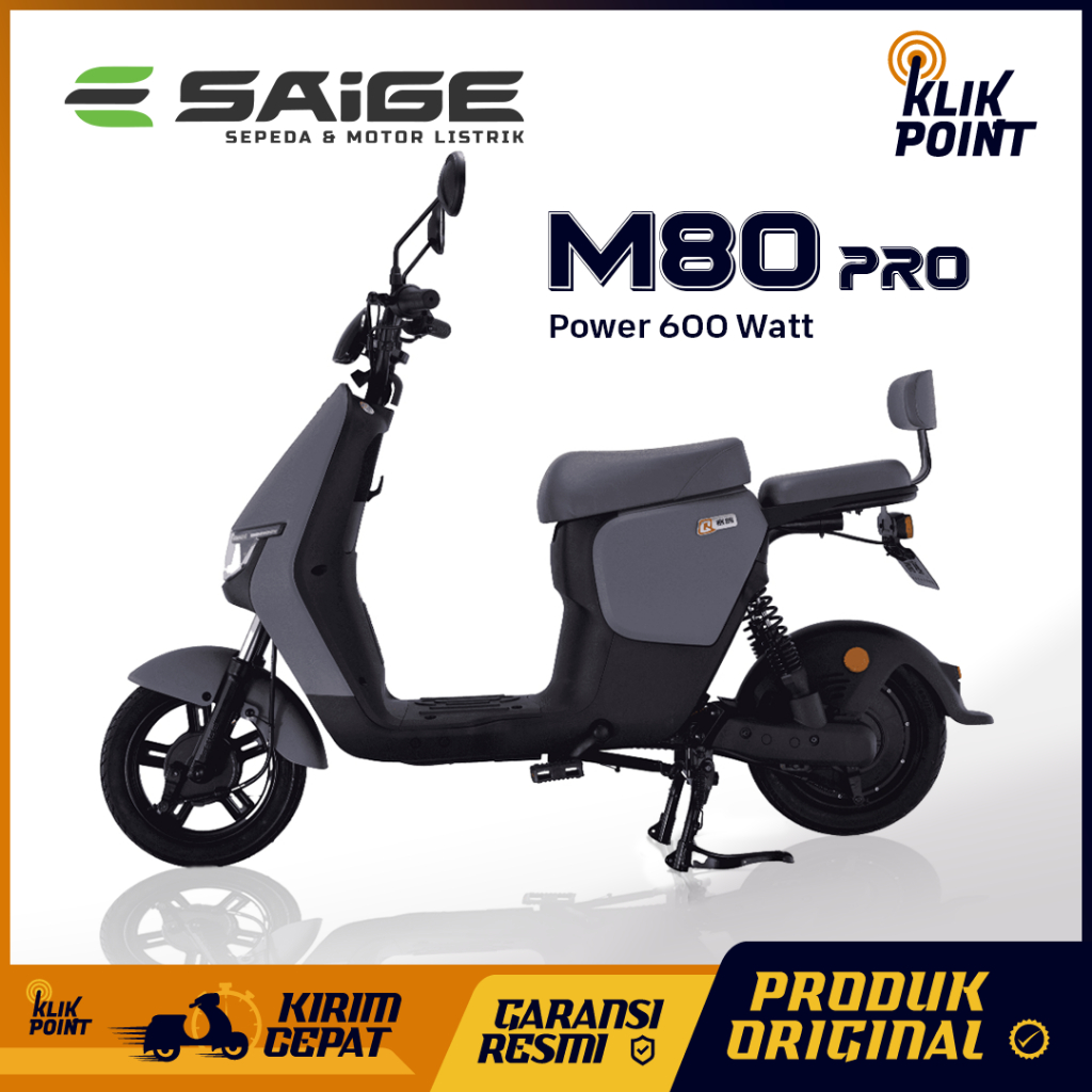 Jual Sepeda Listrik SaiGE M80 Pro 600watt Anti Hujan Anti Banjir Sepeda ...