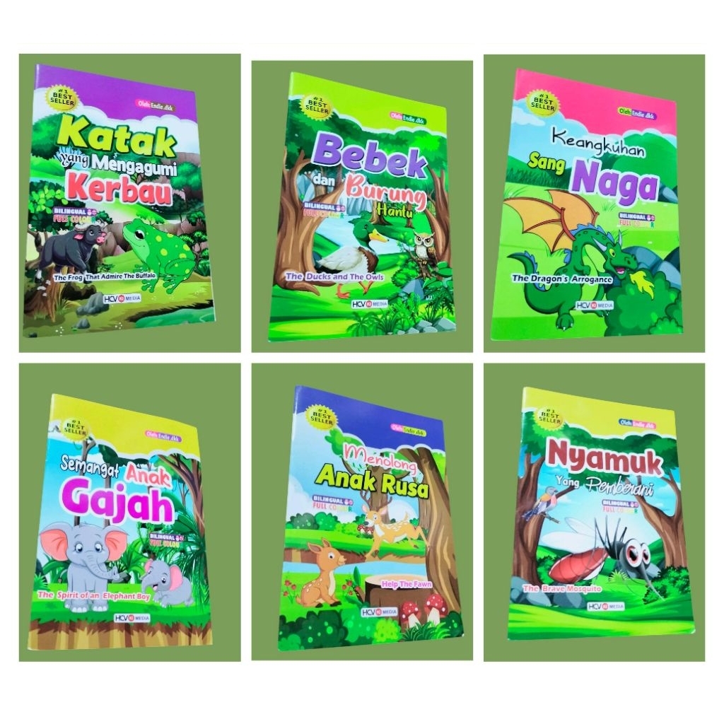 Jual PAKET ISI 6 BUKU CERITA ANAK DAN DONGENG KATAK MENGAGUMI KERBAU ...