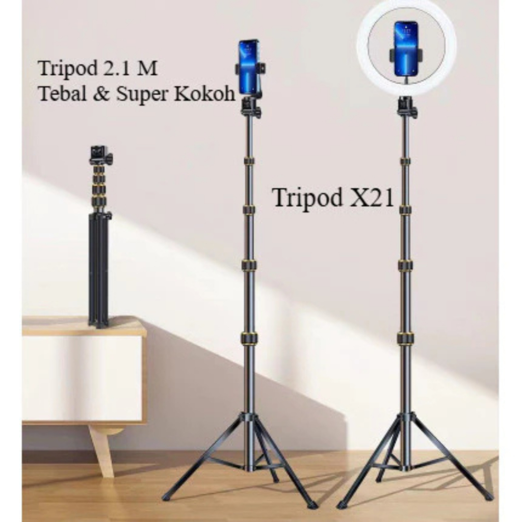 Jual Miyato Tripod HP Metalic Tebal 2.1 Meter Original Type X21 ...
