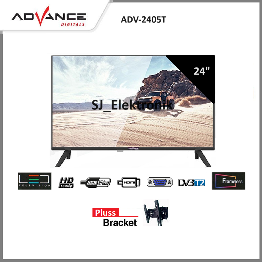 Jual Braket + Advance ADV-2405T HD Suport DIGITAL TV | LED TV 24 inch ...