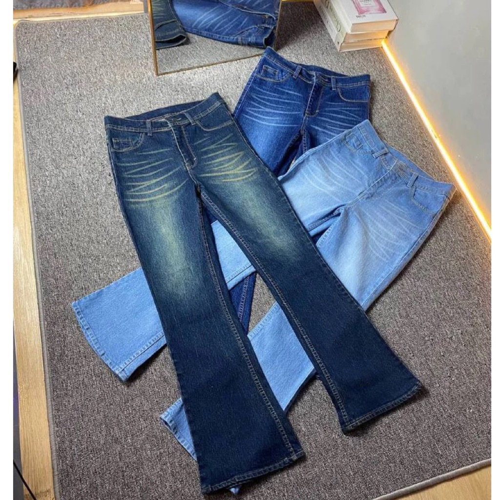 Jual Highwaist Cutbray Jeans Retro 114 - Celana Jeans Cutbray Premium ...