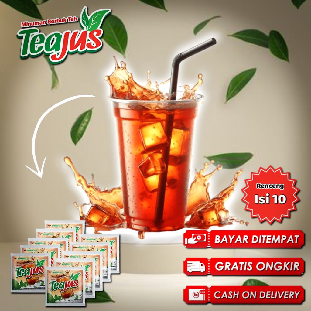 Jual Minuman Serbuk TEAJUS varian lengkap — Gula batu, Melati, Lemon ...