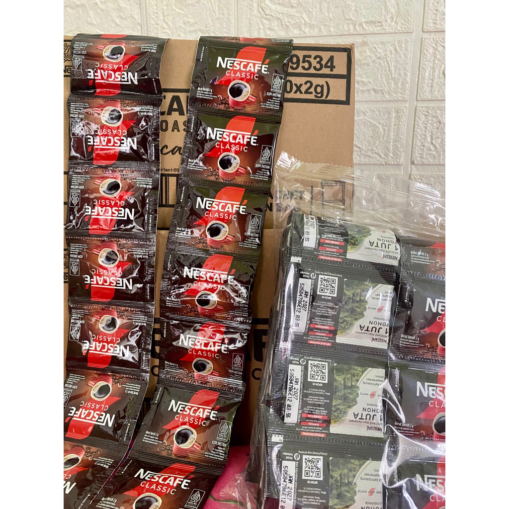 Jual NESCAFE CLASSIC REPACK ISI 5 RENCENG (50 SASHET ) | Shopee Indonesia