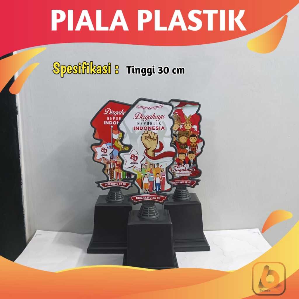 Jual PIALA PLASTIK KEMERDEKAAN KE-80 CANTIK MURAH | Shopee Indonesia