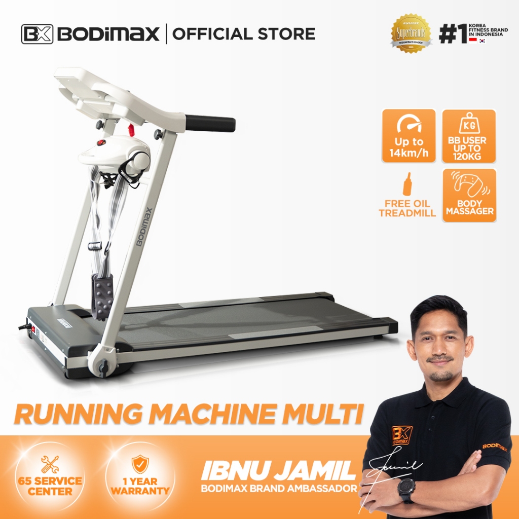 Jual BODIMAX RUNNING MACHINE MULTI – FOLDING TREADMILL / GYM / ALAT ...