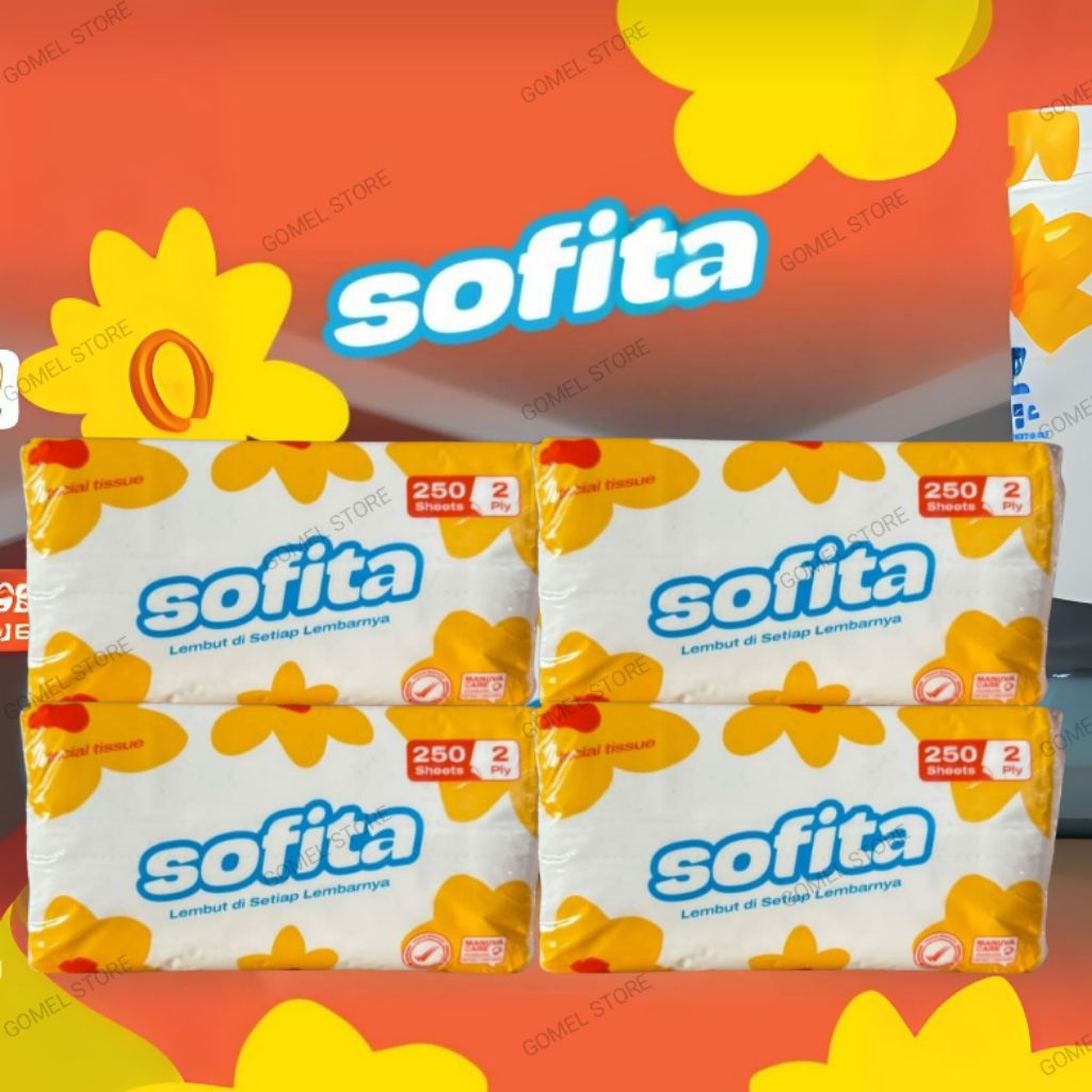 Jual PAKET 4Pack Tissue SOFITA 250 Sheets | Tissu Sofita 250 Sheets | Facial Tissue | Shopee ...