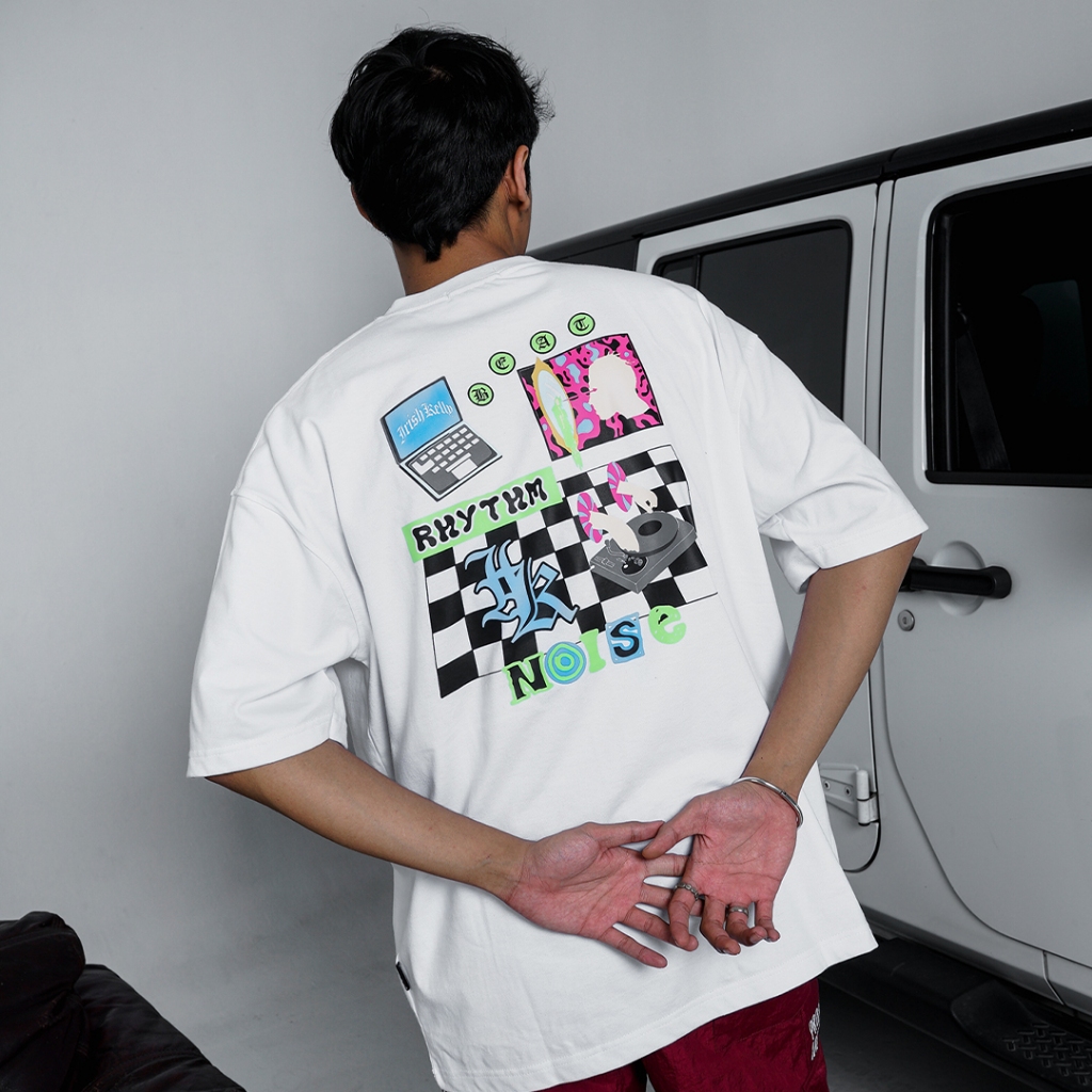 Jual IRISH KELLY T-Shirt Oversize Heavyweight Cotton 16s Beat Noise ...