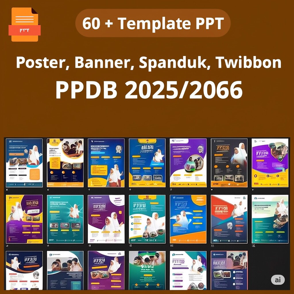 Jual Promo ‼️Template Spanduk PPDB 2025/2026 PPT Siap Edit & Ganti ...