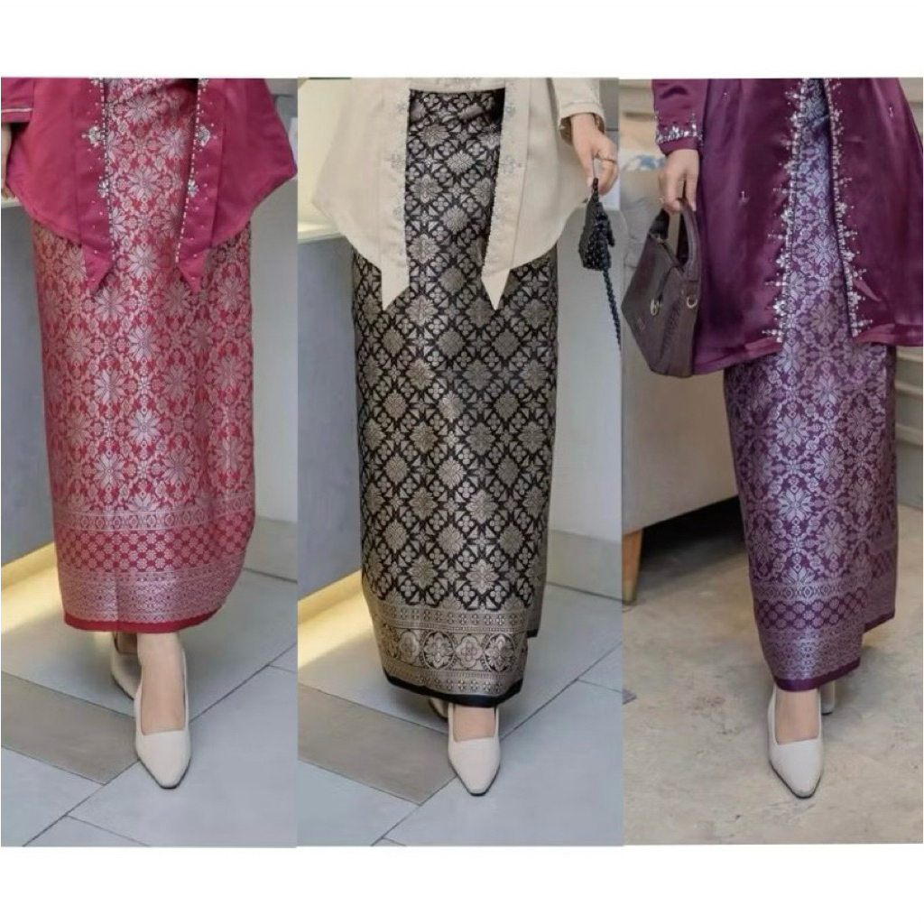Jual Rok Songket Span//Bawahan Kebaya Wisuda//Rok span //Kain Songket ...