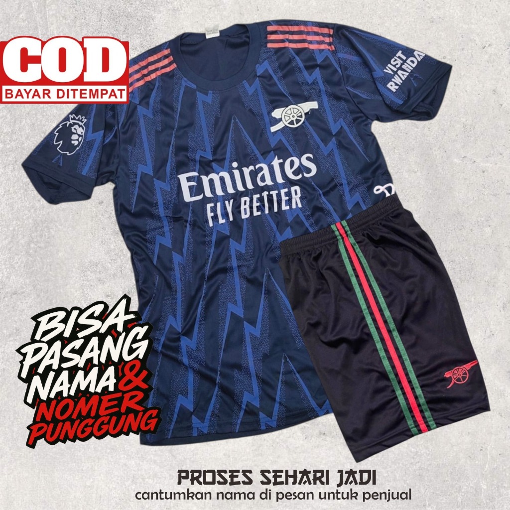 Jual Jersey Setelan Ars Navy Away Musim 2025/2026 Terbaru Set Sport ...