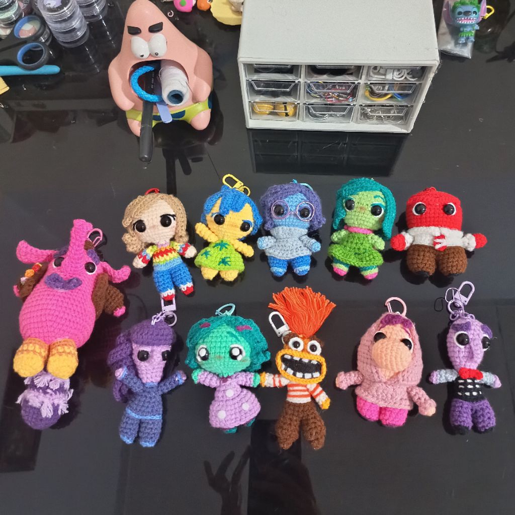 Jual INSIDE OUT 2 // inside out 2 keychain // joy // anger // sadness ...