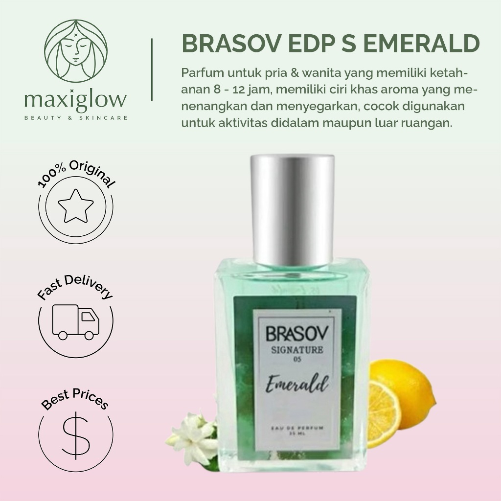 Jual Brasov Signature Parfum EDP 35ml - Emerald | Shopee Indonesia