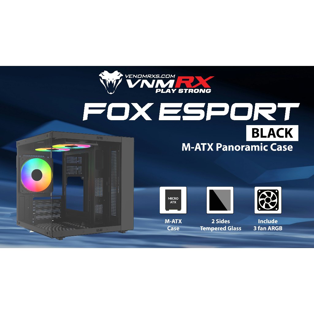 Jual Casing PC Komputer VenomRX Venom-RX FOX ESPORT | Mid Tower | Micro ...