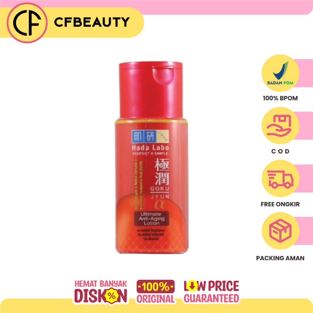 Jual Hada labo Gokujyun Alpha Anti Aging Lotion - 100 ml (Pre moisturizing and make fine lines ...