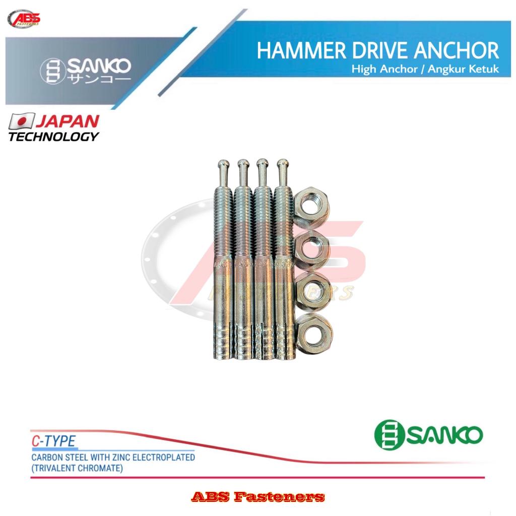 Jual High Anchor Besi M10 x 100 – 1.5 SANKO Hit Anchor/Dynabolt Anchor ...