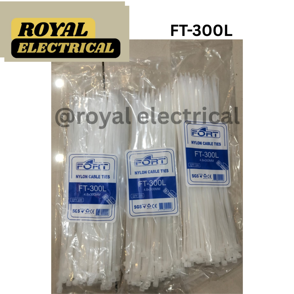 Jual FORT - NYLON CABLE TIES MERK FORT - TYPE FT-300S / FT-300L / FT ...