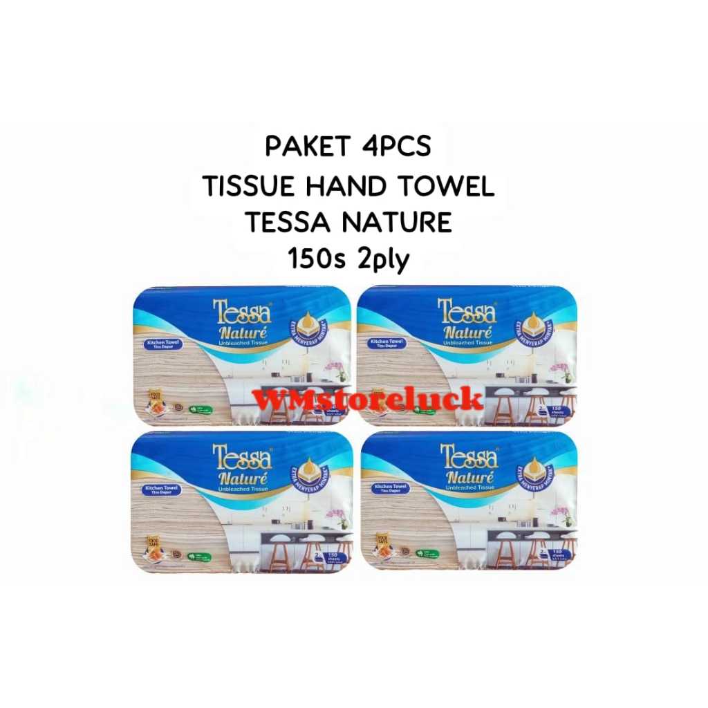 Jual 4 PCS TESSA HAND TOWEL NATURE COKLAT 150S/Tisu dapur minyak ...