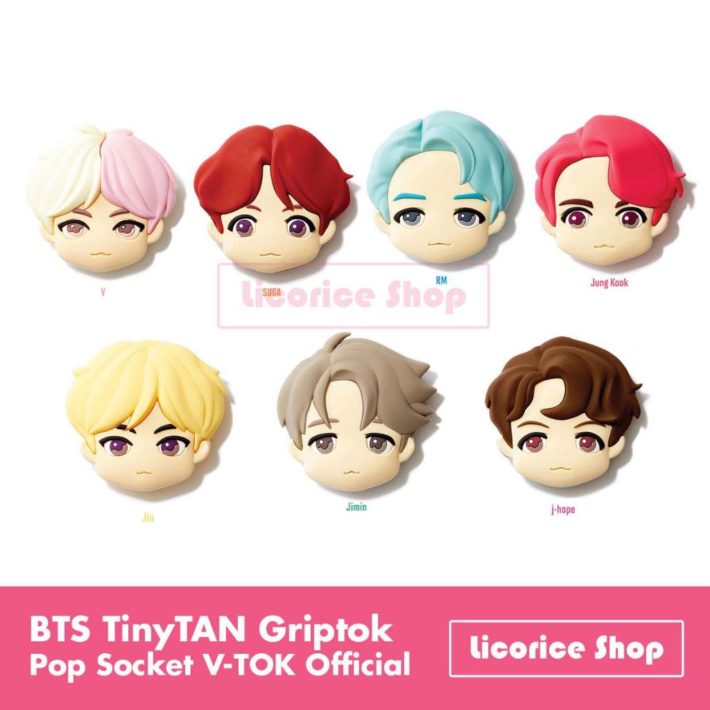 Jual BTS TinyTAN Griptok Pop Socket V-TOK Official | Shopee Indonesia