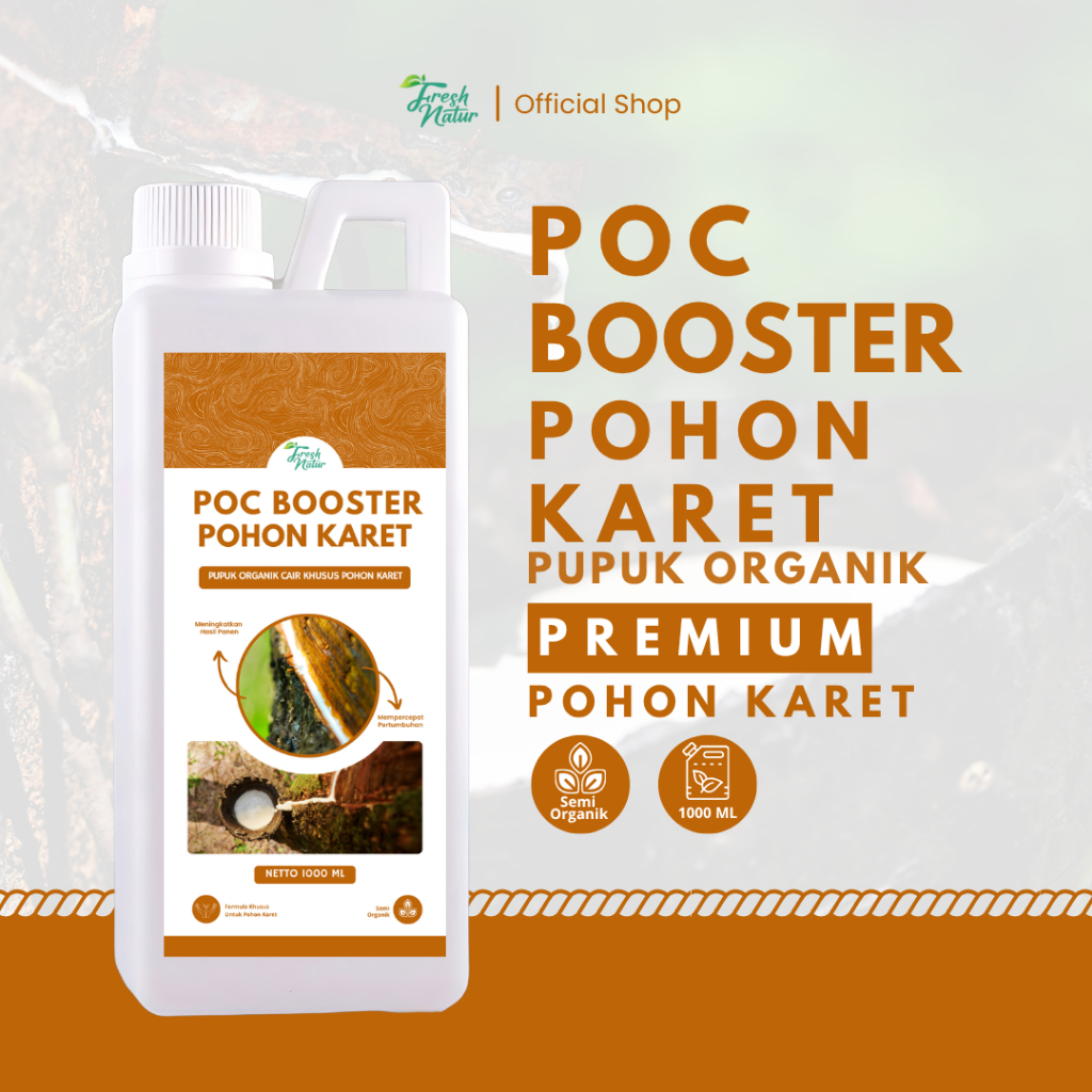 Jual [COD] POC BOOSTER POHON KARET 1 LITER - Pupuk Organik Cair & ZPT ...