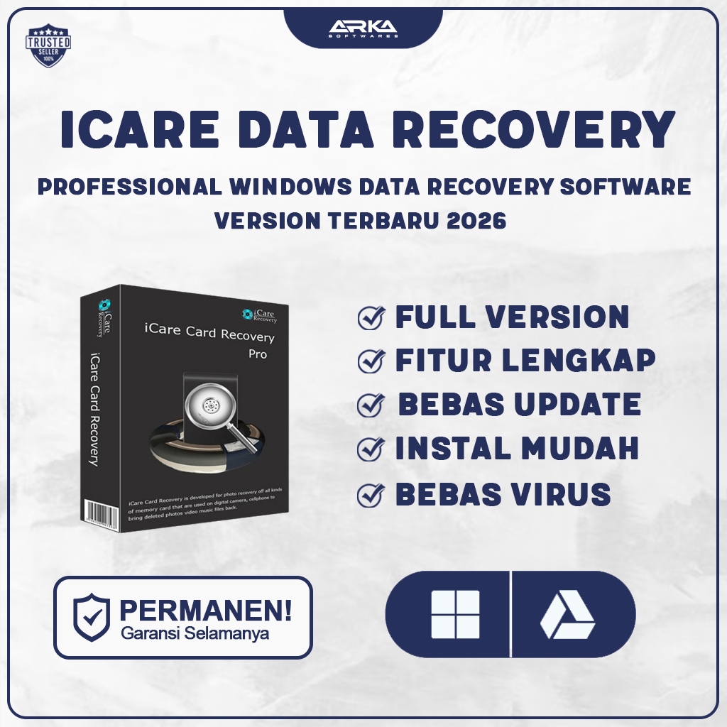 Jual iCare Data Recovery Pro 2026 Full Version Original Lifetime + Panduan Instalasi (WIN ...