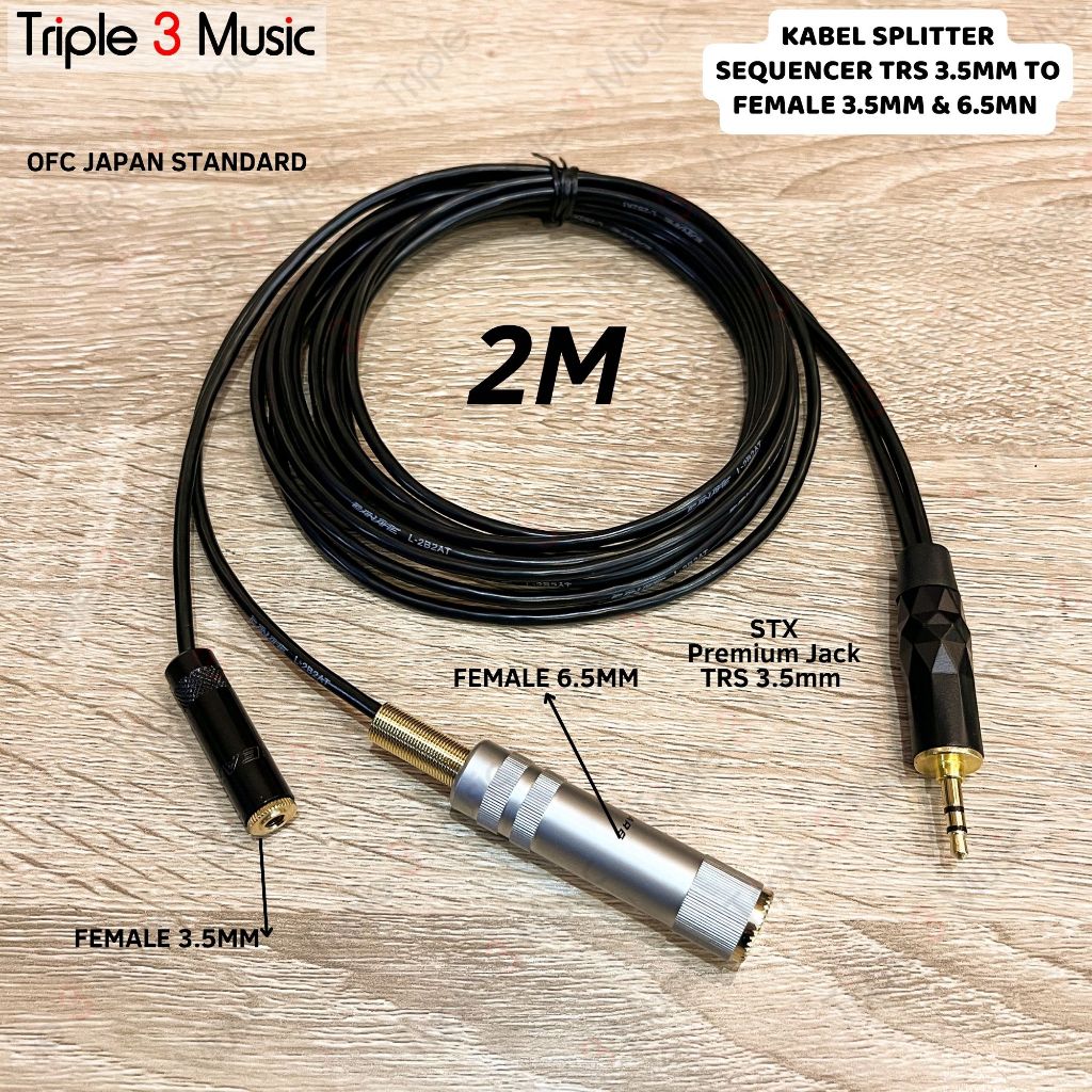 Jual OFC kabel splitter kabel sequencer splitter 3.5 male to dual ...