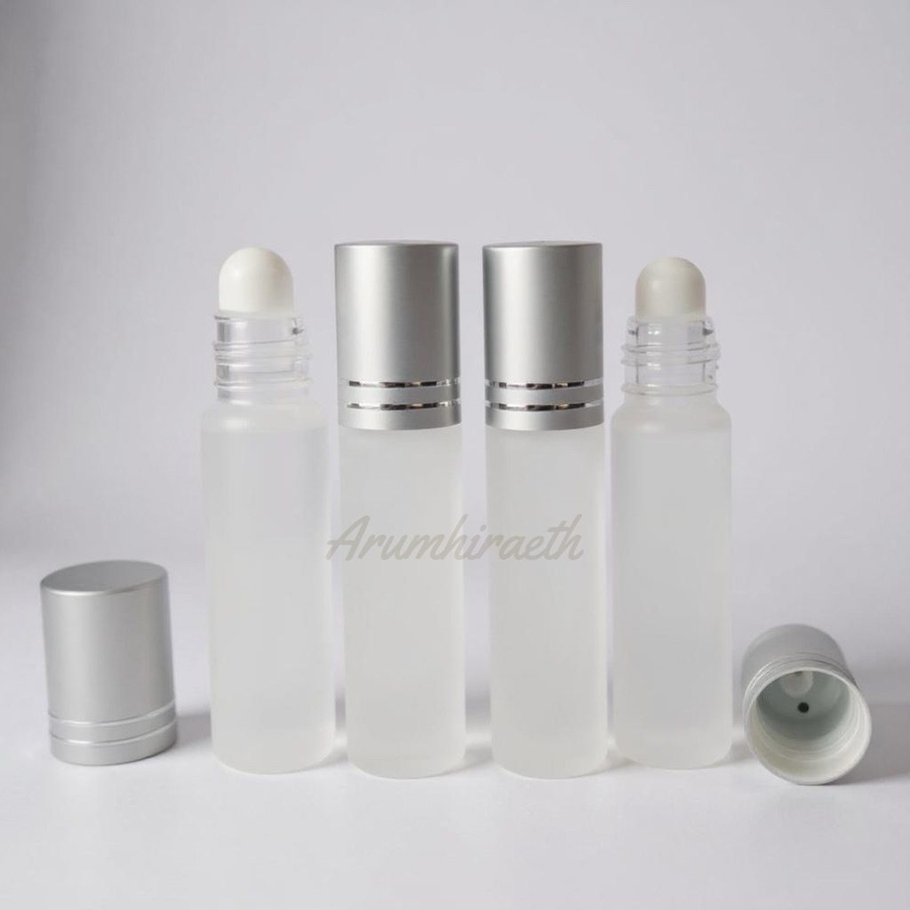 Jual Botol Roll On Kaca Frosted Tutup Aluminium Silver Doft 8ml ...