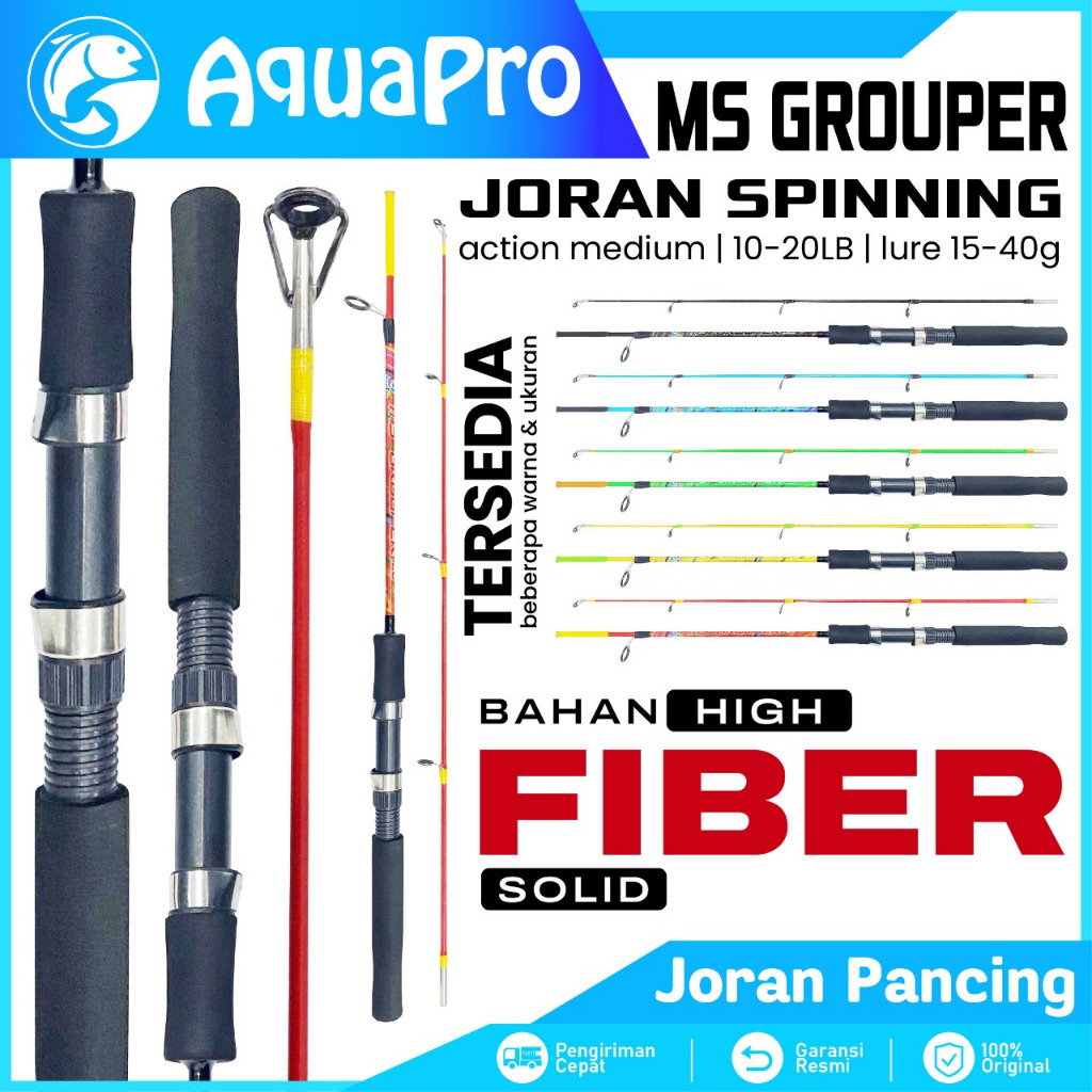 Jual Joran Pancing JM001 Spinning Fishing Rod 120 135 150 Bahan Fiber ...