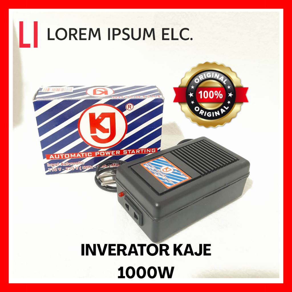 Jual INVERATOR / ALAT PENAHAN DAYA / ANTI JEGLEK MERK KAJE 1000W 1500W ...