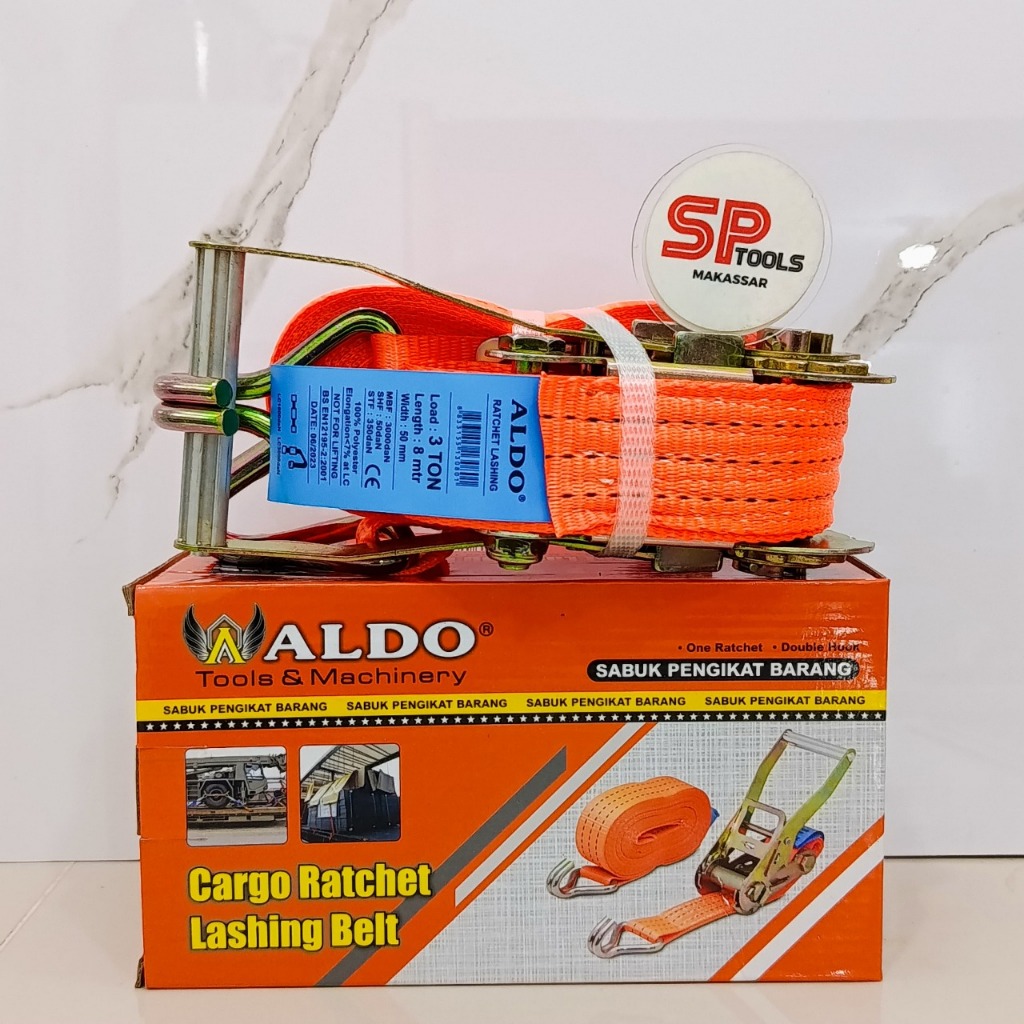 Jual WEBBING CARGO / WEBING CARGO RATCHET LASHING BELT / ALAT SABUK ...