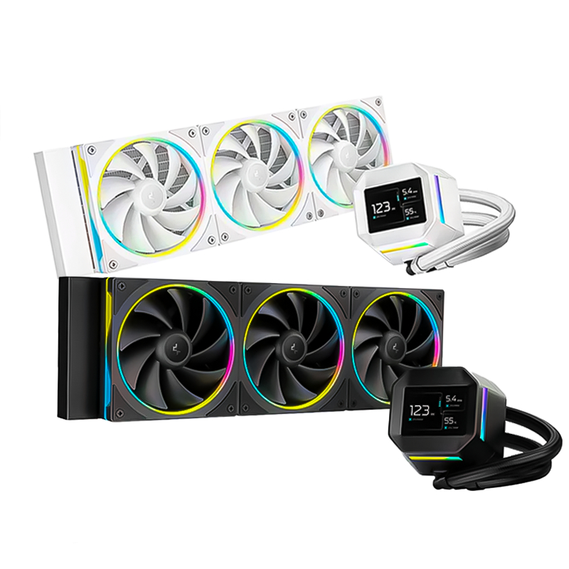 Jual Deepcool LM360 ARGB Display Screen 360mm Liquid CPU Cooler - Black ...