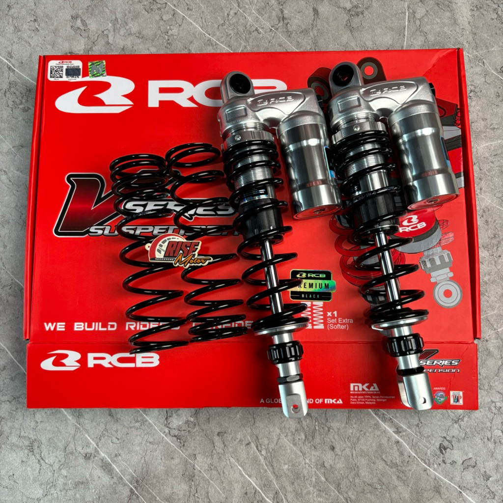 Jual SHOCK RCB RACING BOY XMAX VD SERIES 350 MM SILVER | Shopee Indonesia