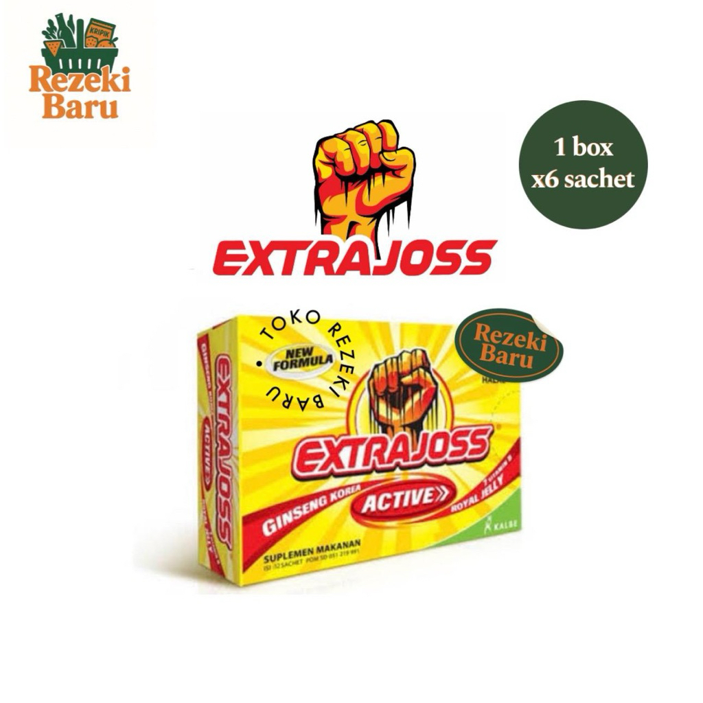 Jual EXTRA JOSS ACTIVE 1 BOX ISI 6 SACHET | Shopee Indonesia