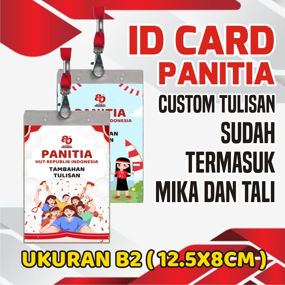 Jual ID CARD / KARTU PANITIA / KEPLEK / PANITIA AGUSTUSAN / PANITIA ...